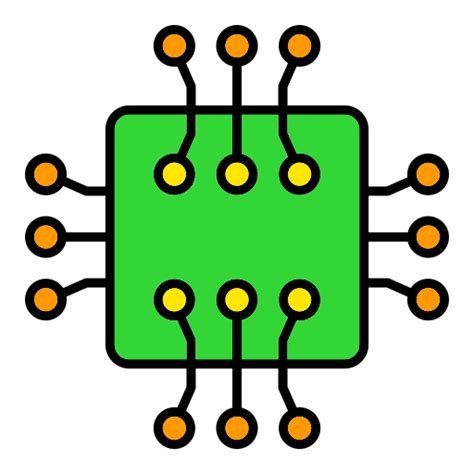 Microchip Generic Color Lineal Color Icon