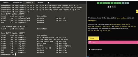 Iptables After Setting Input Rule In Devapp01 Still Getting Failed