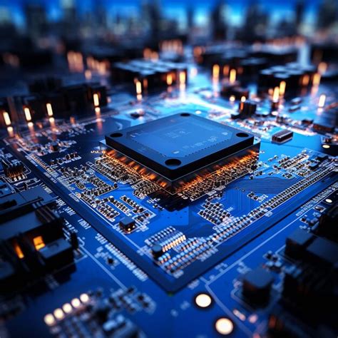 Premium Ai Image Motherboard Closeup Technology Integrated Microchip Circuit Board Computer