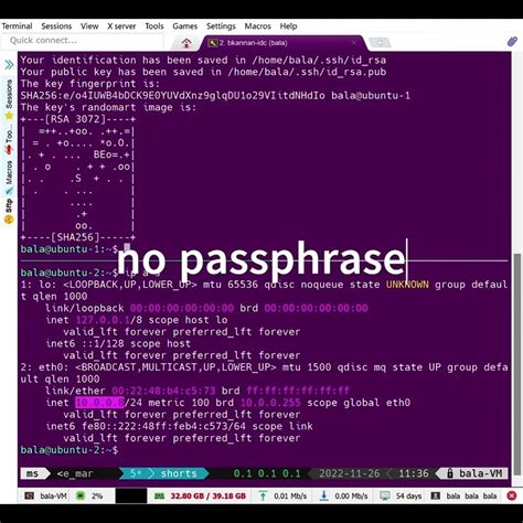 Shorts Password Less Login Linux Ssh Without Password Ssh Keygen Linux Commands Youtube
