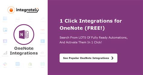 Onenote Integrations 119 Ready Integrations ️