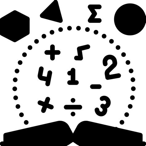 Solid Black Icon For Mathematics 48735743 Vector Art At Vecteezy