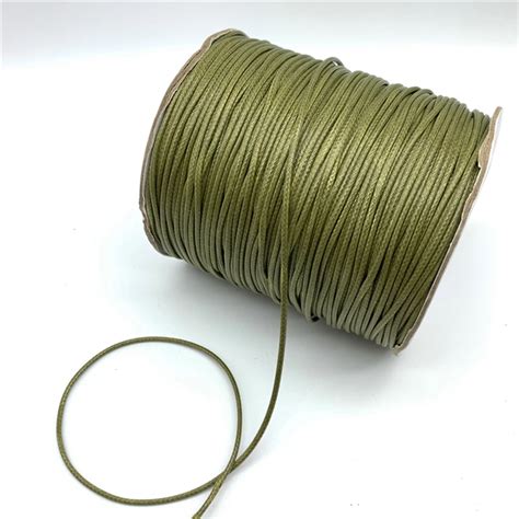 05mm 08mm 1mm 15mm 2mm 육군 녹색 왁스 코튼 코드 왁스 스레드 코드 문자열 스트랩 목걸이 쥬얼리 만들기