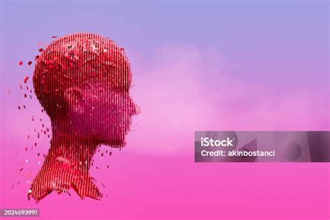 메타버스 아바타 디지털 캐릭터 Ai 챗봇 레이어드 로봇 헤드 3차원 형태에 대한 스톡 사진 및 기타 이미지 3차원 형태 아바타 보라색 Istock