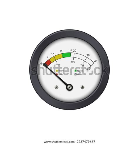 Differential Pressure Gauge Color Scale Vector Stock Vector Royalty Free Shutterstock