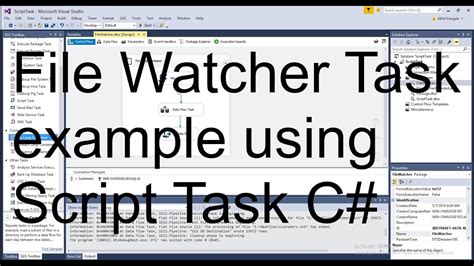 Simple File Watcher Task Example Using Ssis Script Task C 4 Youtube