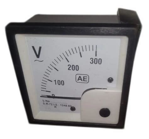 Plastic Single Phase Analog Voltmeter 5 W Voltage 12 V At Rs 250
