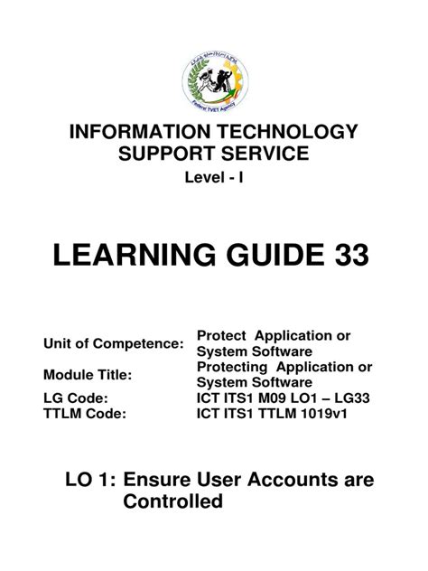 Protect Application Or System Software Lo1 Pdf User Computing