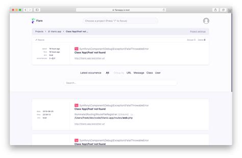 Flare An Error Tracker Built For Laravel Apps Freek Van Der Hertens