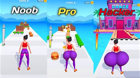 Twerk Race 3d Gameplay Noob Vs Pro Vs Hacker Youtube