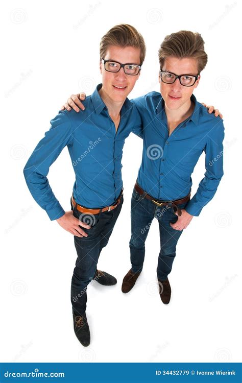 Adult Male Twins Stock Image Image Of Fashion Close 34432779