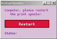 Github Rastreus Restartspooler Windows Form In Vb Net To Restart The Print Spooler Service