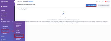 Role Mapping For On Premises Ldap