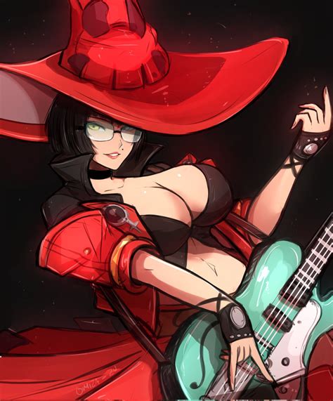 Rule 34 Breasts Female Female Only Green Tinted Eyewear Guilty Gear Hat I No Omiza Somi Solo