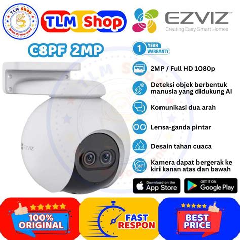Jual Ezviz C Pf Mp Smart Home Wifi Ip Camera Cctv Outdoor P Dual Lens Di Seller Tlm Shopp