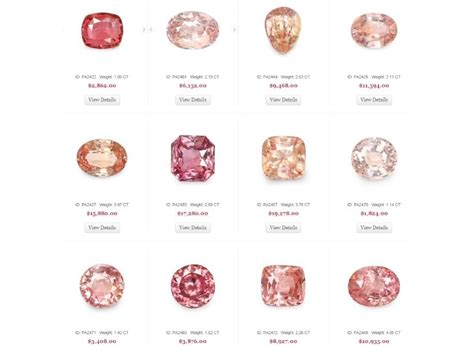 Gemstone Morganite Color Chart 087 Ctssimmering Ultra Nice Color