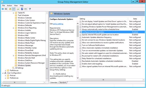 Updating Wsus Group Policy