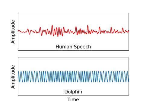 Signal Waveform Of 50 Ms For Normal Human Speech Audio And Dolphin
