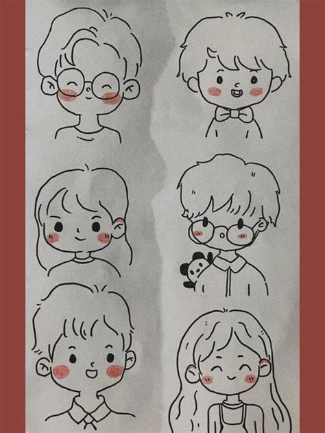 简笔画男孩女孩 简笔画男孩女孩图片 画趣文库（我爱生活）