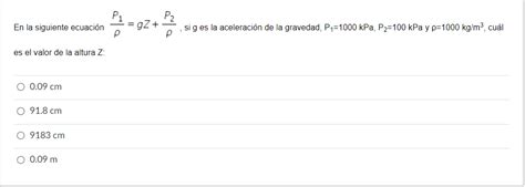 Solved In The Following Equation If G Is The Acceleration Chegg