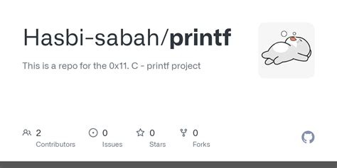 Github Hasbi Sabahprintf This Is A Repo For The 0x11 C Printf