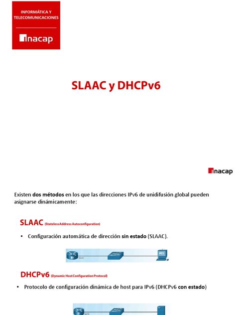 Presentación Slaac Dhcpv6 Pdf Yo Pv6 Informática