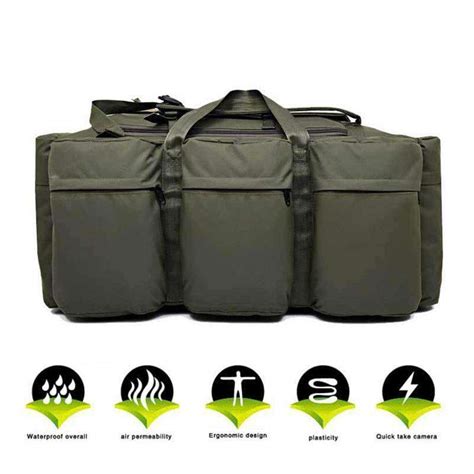 Tactical Duffle Bag Backpack Combination Iucn Water