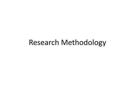 Research Methodology Notes Pdf