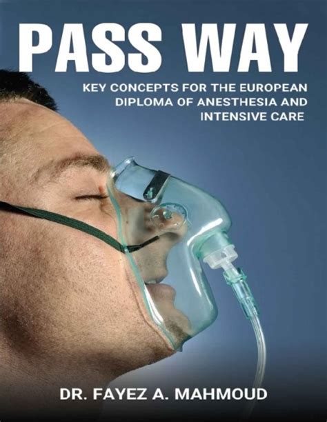 Pass Way Key Concepts For The European Diploma Of Anesthesia