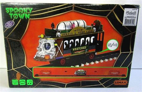 Lemax Spooky Town Jekyll And Hyde Line Trolley Original Box Repair Or Parts Only 4557159244