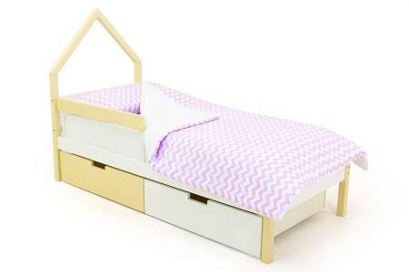 Комплект кровать-домик мини «Svogen бежево-белый». Бельмарко