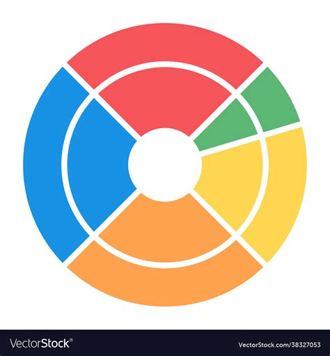Sunburst Diagram Royalty Free Vector Image Vectorstock