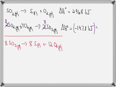 solved use the standard reaction enthalpies given below to determine