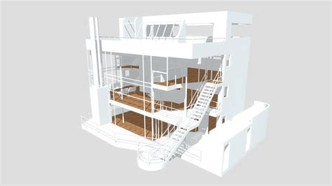Richard Meier Douglas House 3d Model By Stacked [030019b] Sketchfab