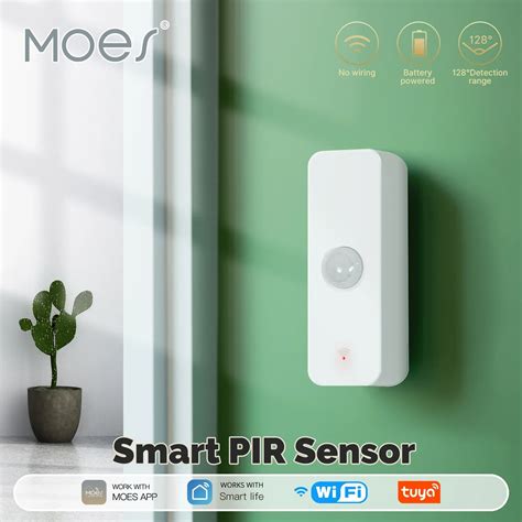 Moes Tuya Wifi Zigbee Smart Pir Sensor Human Body Infrared Motion