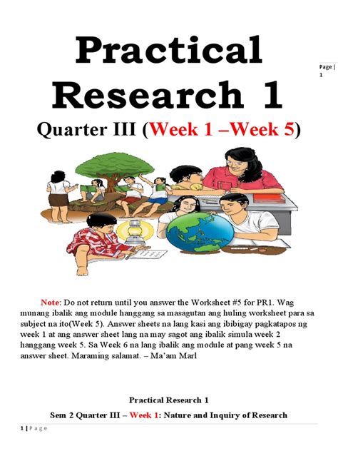Practical Research 1 Revised Module Pdf Methodology Quantitative