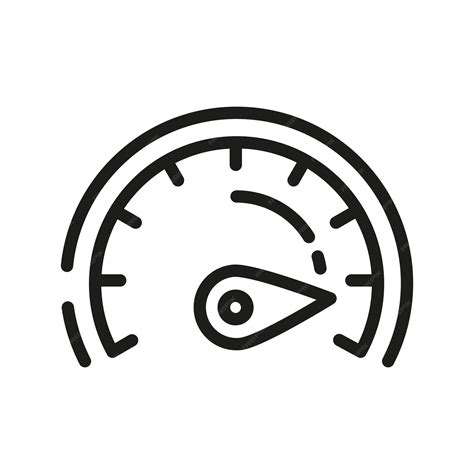 Premium Vector Car Speedometer Icon Speedometer Vector Icon Speed Indicator