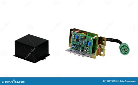 Microprocessor Control Unit Box Of Electric Device Royalty Free Stock