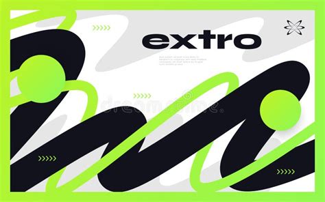 Abstract Modern Vibrant Background With Wavy Shapes In Black And Green Gradient Color Style