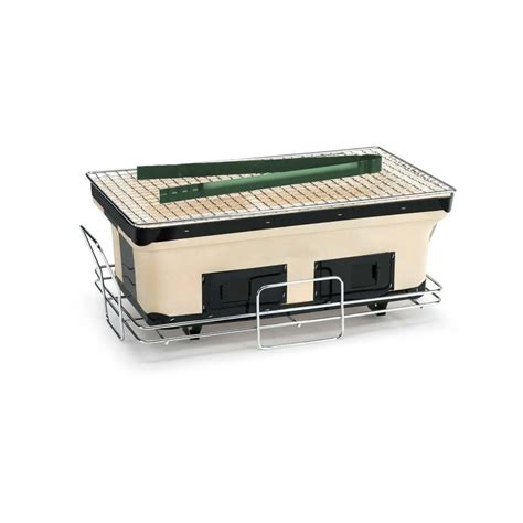 Healthy Choice Portable Hibachi Tabletop Grill Dual Charcoal Bbq