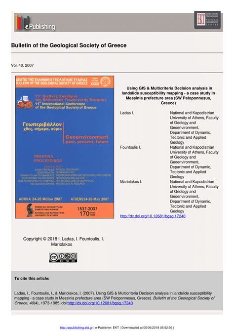 Pdf Using Gis And Multicriteria Decision Analysis In Landslide Susceptibility Mapping A Case