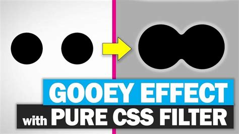 Css Gooey Effect Easy Tutorial 2019 Youtube