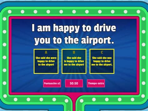 Reported Speech Concurso De Preguntas