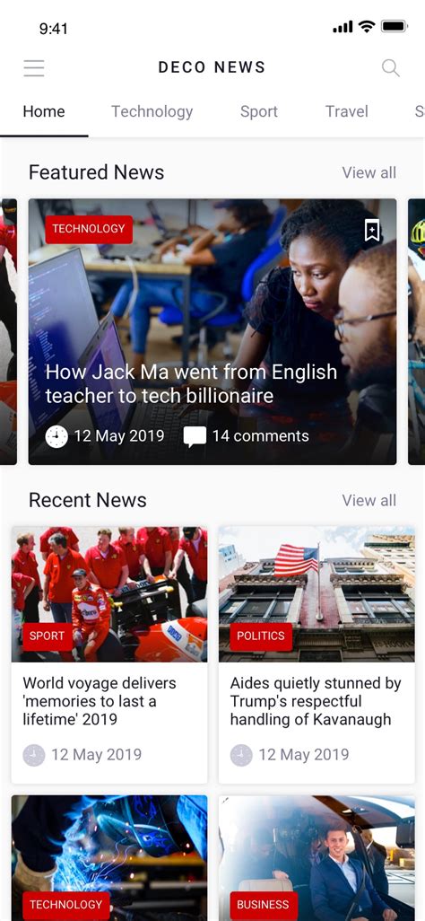 Deco News Ionic 5 Mobile App For Wordpress Angular 10 Sass Firebase Admob Onesignal By Decoui