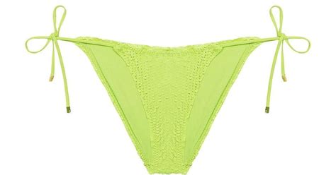 Vix Scales Ripple String Bikini Bottom In Yellow Lyst