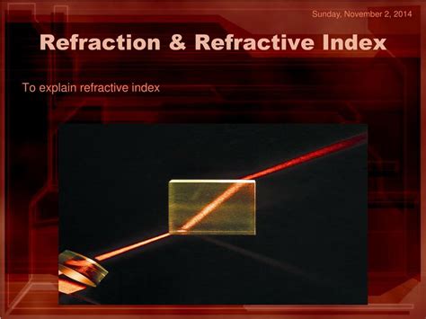 Ppt Refraction And Refractive Index Powerpoint Presentation Free Download Id 6108960