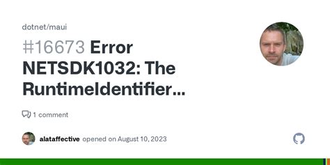 Error Netsdk1032 The Runtimeidentifier Platform Osx Arm64 And The