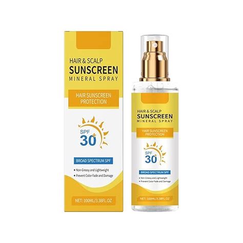 Hair And Scalp Sunscreen Spray Spf 30 Non Greasy Uv Protection For Color Treated
