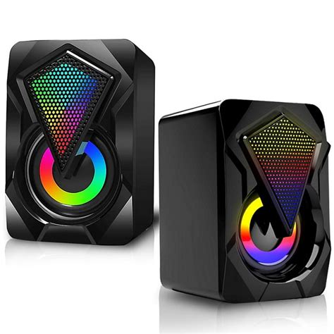 Computer Speakers Rgb Gaming Speaker Usb Powered Stereo 41 Off