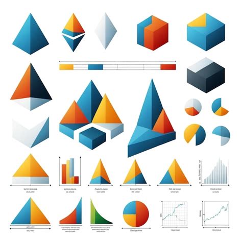 Diagram Vector Set White Background Isolated A High Premium Ai